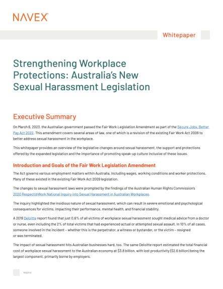 Strengthening Workplace Protections Australias New Sexual Harassment